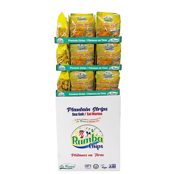 RUMBA CHIPS MADUROS EN TIRAS 12 OZ